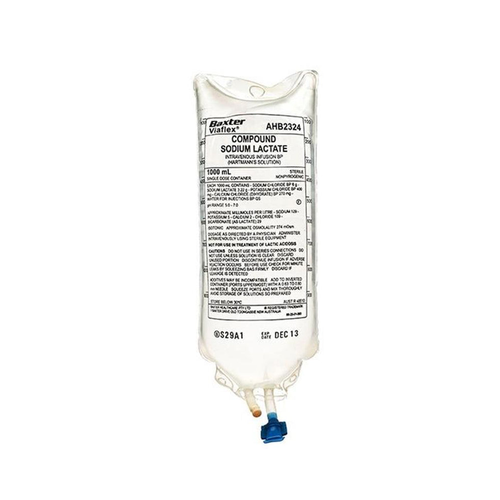 Baxter Hartmann's Intravenous IV Fluids Bag - 1 Litre - Loose ...