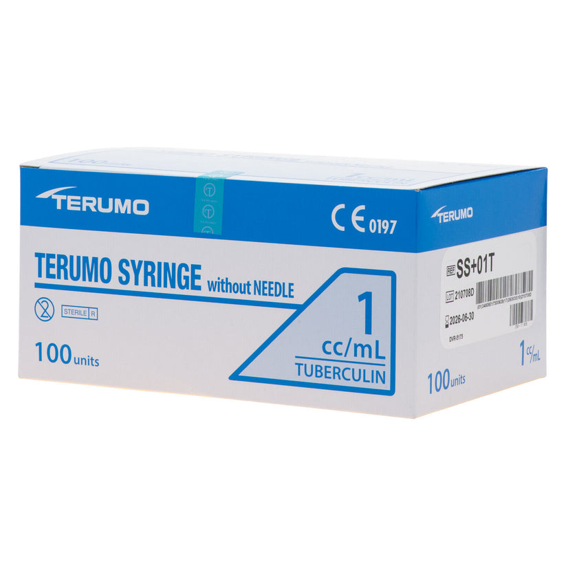 Terumo 1ml Tuberculin Luer Slip Syringe 100/Box