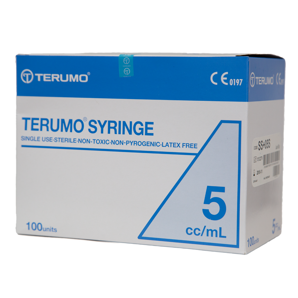 Terumo 5ml Luer Slip Syringe 100/Box